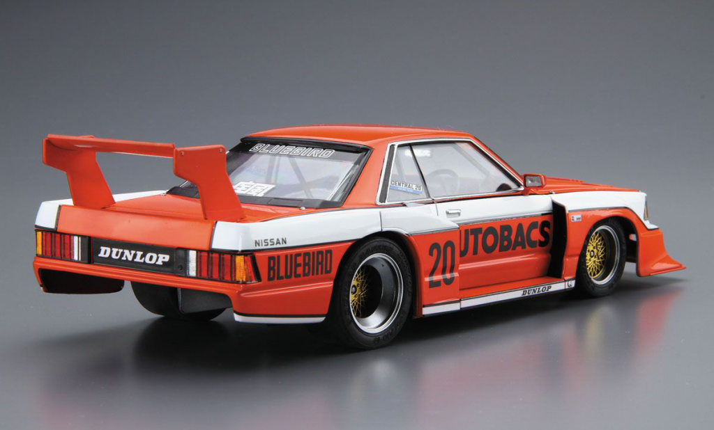 1:24 Scale Aoshima Nissan Bluebird Autobacs Turbo Silhouette Model Kit ...