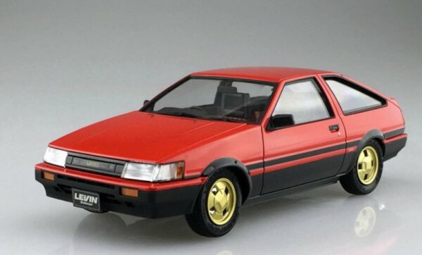 1:24 Scale Aoshima Toyota AE86 LEVIN [pre painted] Model Kit #200p ...