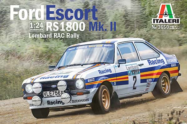 1:24 Scale Ford Escort Mk2 Rothmans Rally Car Model Kit #1117 - Kent Models