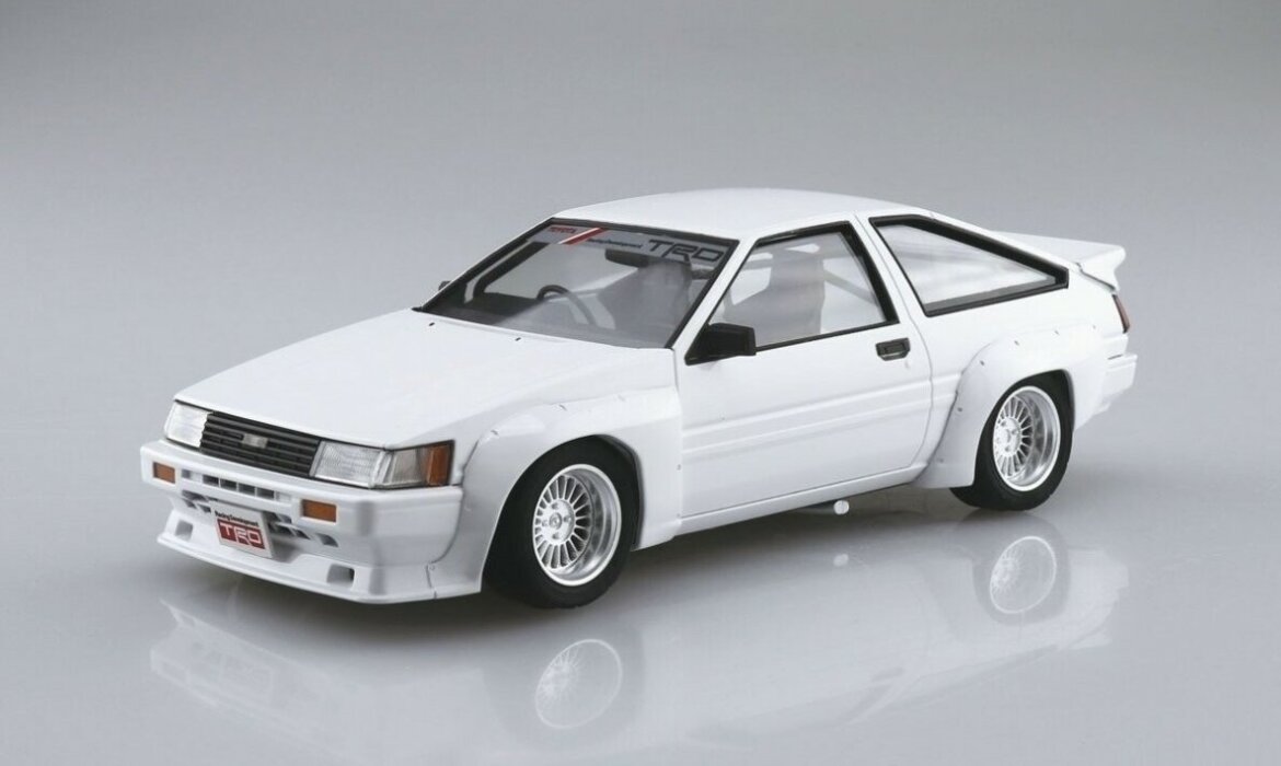 1:24 Scale Aoshima Toyota AE86 Corolla Levin TRD '83 Car Model Kit ...