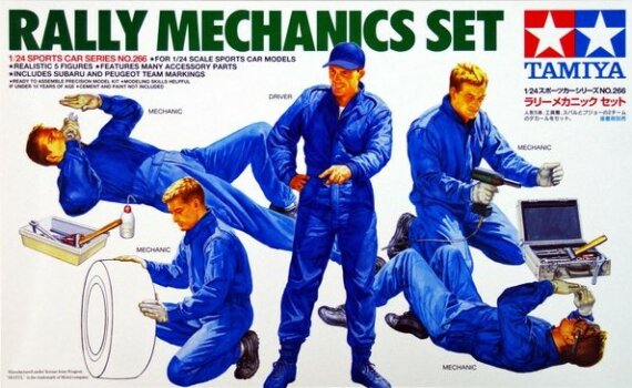 1:24 Scale Tamiya Rally / Race Mechanics Scene Set Model Kit - Kent Models