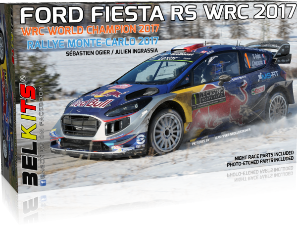 1:24 Scale Belkits Ford Fiesta ST WRC Rally Car Red Bull Model Kit ...