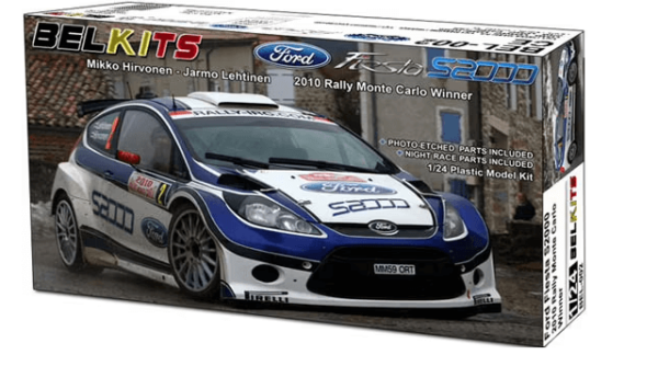 1:24 Scale Belkits Ford Fiesta ST S2000 Rally Car Model Kit - Kent Models