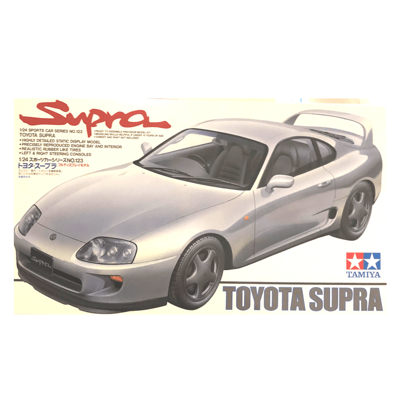 1:24 Scale Tamiya Toyota Supra JZA80 Model Car Kit #1225p - Kent Models