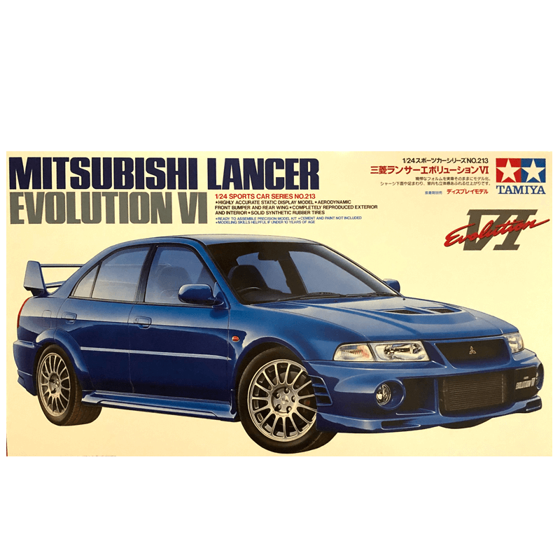 1:24 Scale Mitsubishi Lancer Evo 6 VI CP9A 1999 Model Kit #1224P - Kent ...