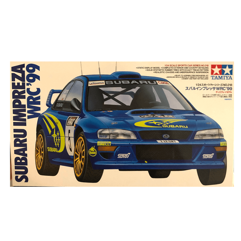 1:24 Scale Subaru Impreza WRC 1999 Model Car Kit #1279P - Kent Models