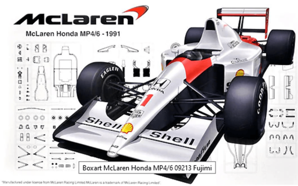 1:20 Scale Fujimi McLaren F1 MP4/6 Racing Car Model Kit - Kent Models