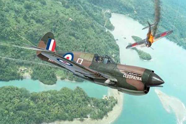 1:48 Scale Italeri RAF P-40 E K Kittyhawk Plane Model Kit #1404 - Kent ...