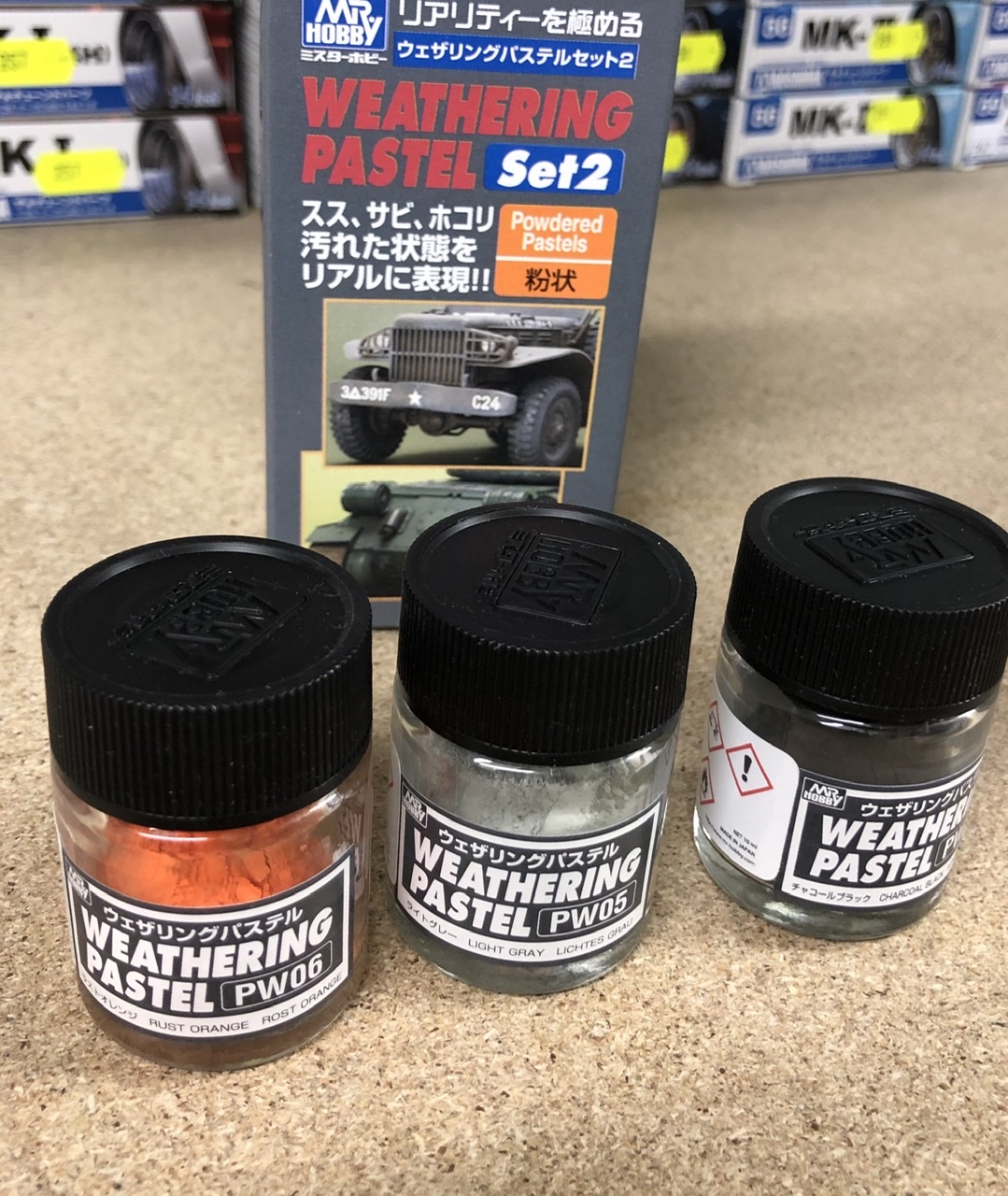 Mr Hobby Weathering Pastel Set2 For Creating extra depth to your model ...