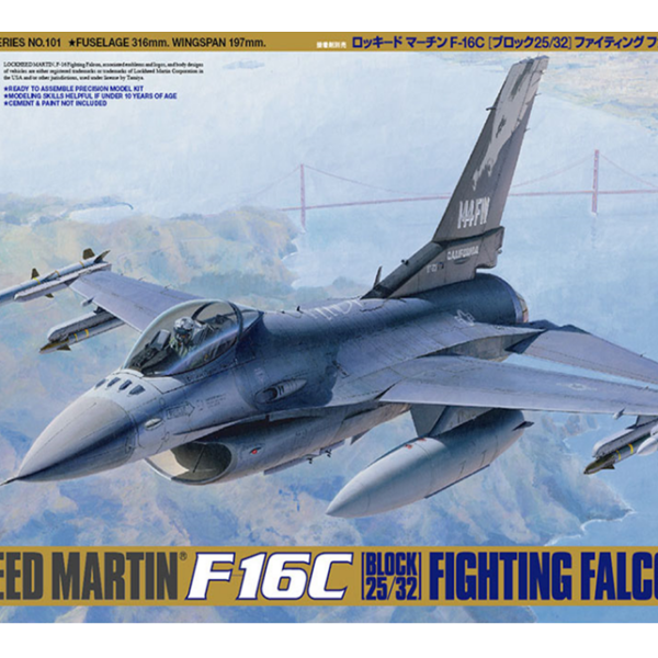 1:48 Scale Tamiya Lockheed Martin F-16C [Block 25/32] Fighting Falcon ...