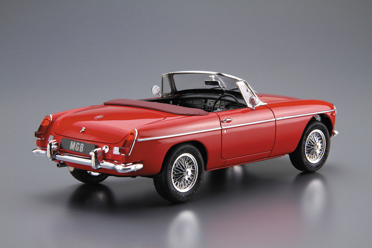 1:24 Scale Aoshima MG MGB G/HM4 MK2 Roadster 1968 Car Model Kit - Kent ...