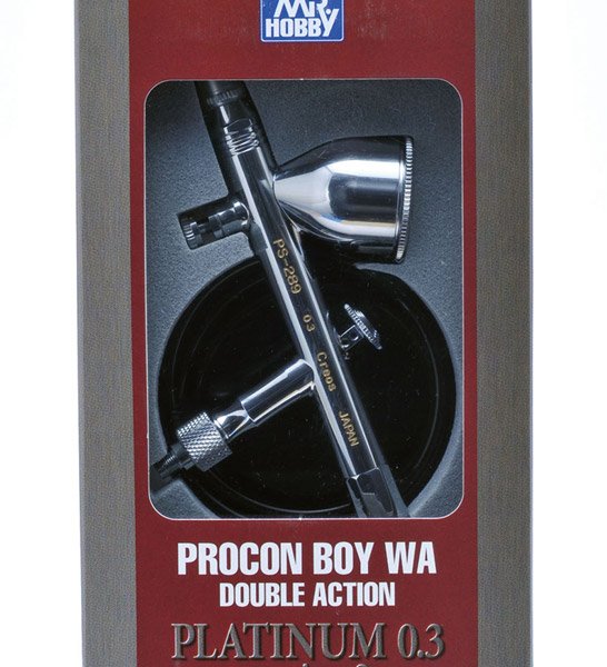 Mr Hobby Mr Procon Boy FWA Platinum Airbrush 0.3mm Nozzle *Quality* #2111 - Kent Models