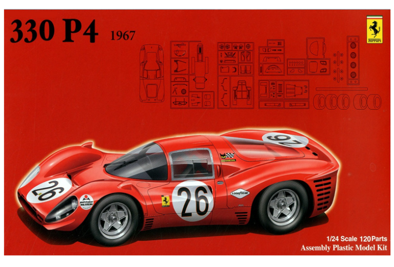 1:24 Scale Fujimi Ferrari 330 P4 Model Car Kit - Kent Models