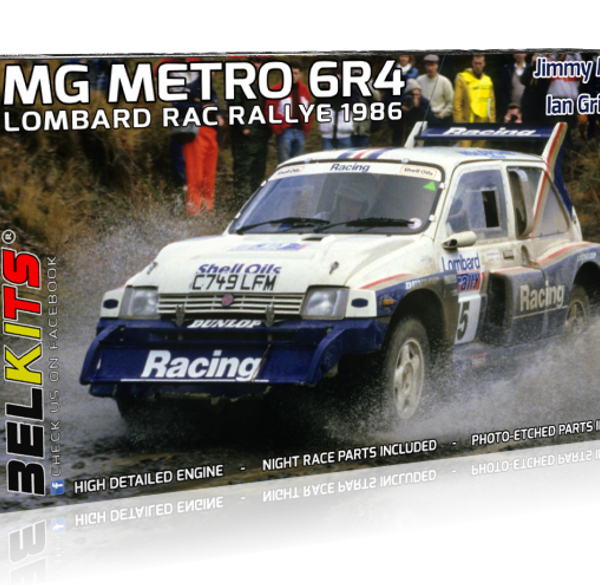1:24 Scale Belkits MG Metro 6R4 Lombard Rally Car Model Kit# - Kent Models