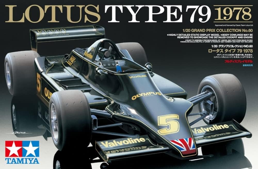 1:20 Scale Tamiya Lotus Type 79 1978 F1 Model Kit - Kent Models