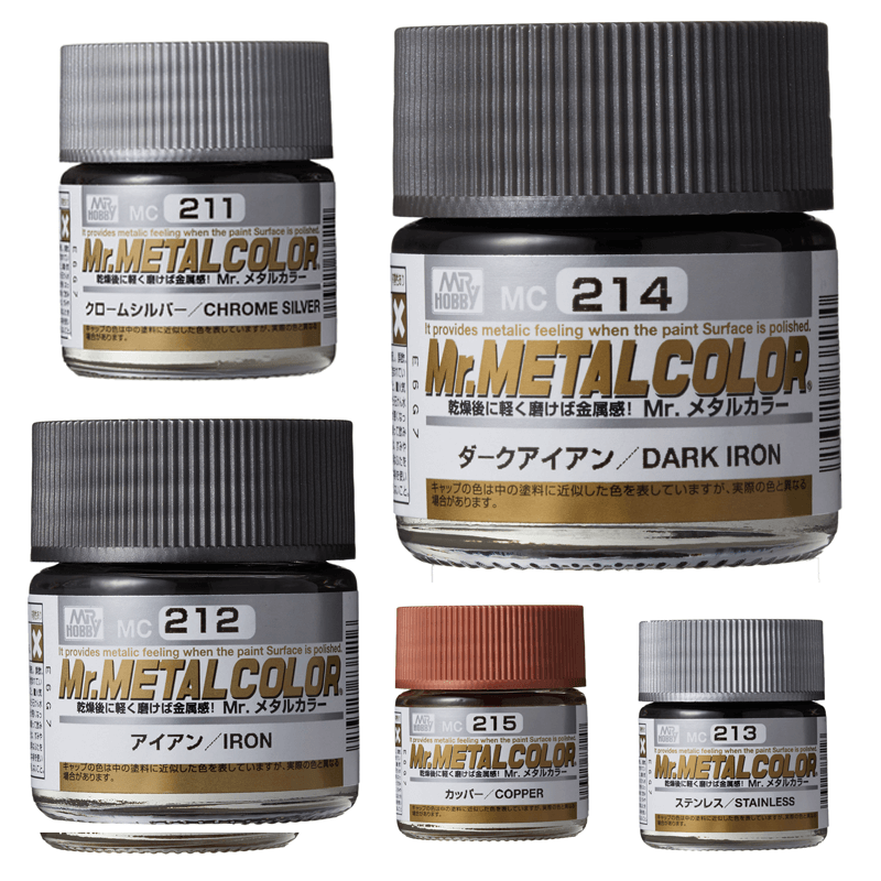 Mr Hobby Mr Metal Color Paints - Choose Colours - Kent Models