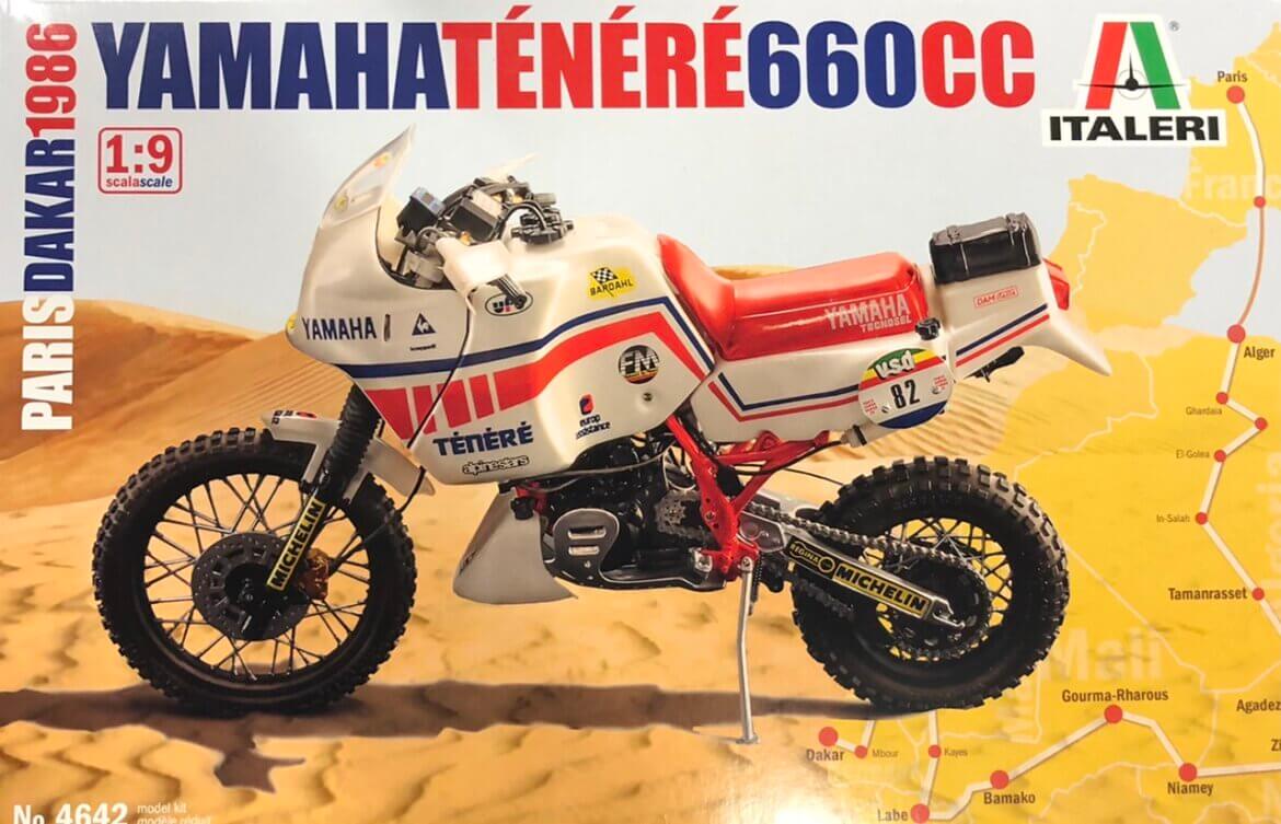 1:12 Scale Tamiya Yamaha Tenere 660 CC 1986 Model Kit - Kent Models