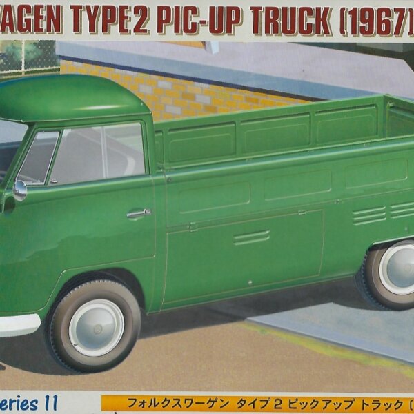 1:24 Scale Hasegawa Volkswagen Type2 Pick Up Truck Model Kit - Kent Models