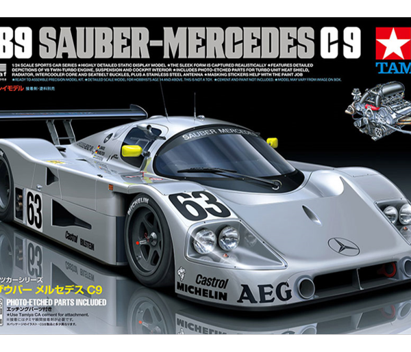 1:24 Scale Tamiya Sauber-Mercedes C9 1989 Model Car Kit - Kent Models
