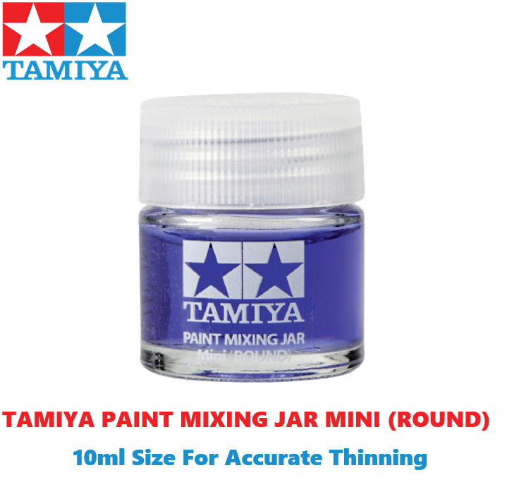 Tamiya Paint Mixing Jar Mini (Round) With Side Measurements For ...