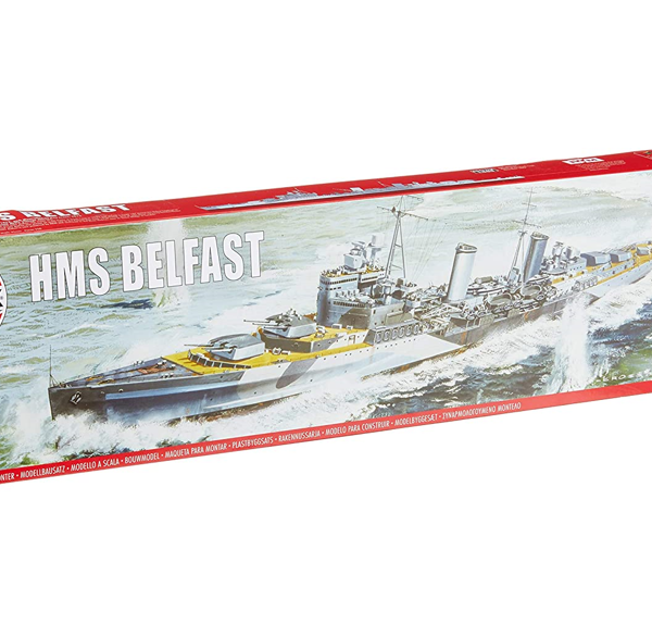 1:600 Scale AirFix HMS Belfast Model Kit - Kent Models