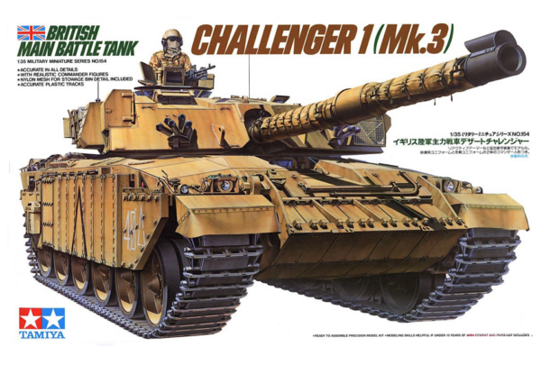 1:35 Scale Tamiya British Challenger 1 MK.3 Model Kit - Kent Models