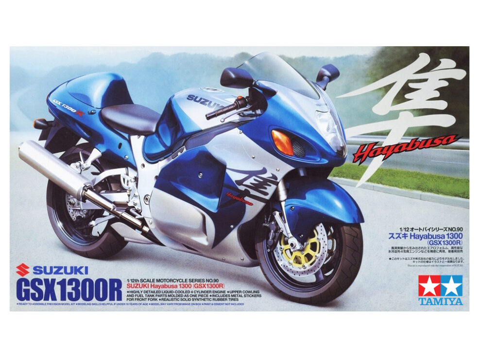 1:12 Scale Tamiya Suzuki GSX1300R Hayabusa Bike Model Kit - Kent Models