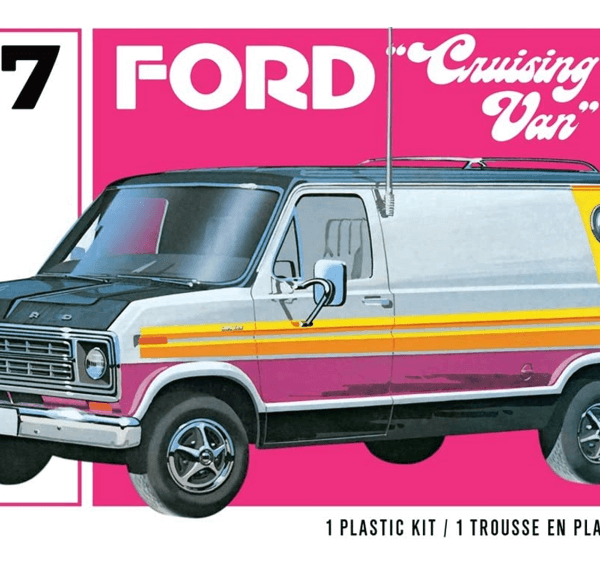 1:25 Scale AMT 1977 Ford Cruising Van Model Kit - Kent Models