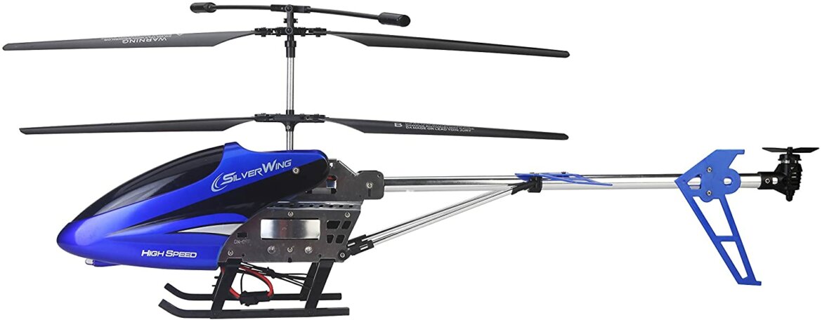 Large T-77 Silver Wing HighSpeed 3.5 Channel Remote Control Helicopter ...
