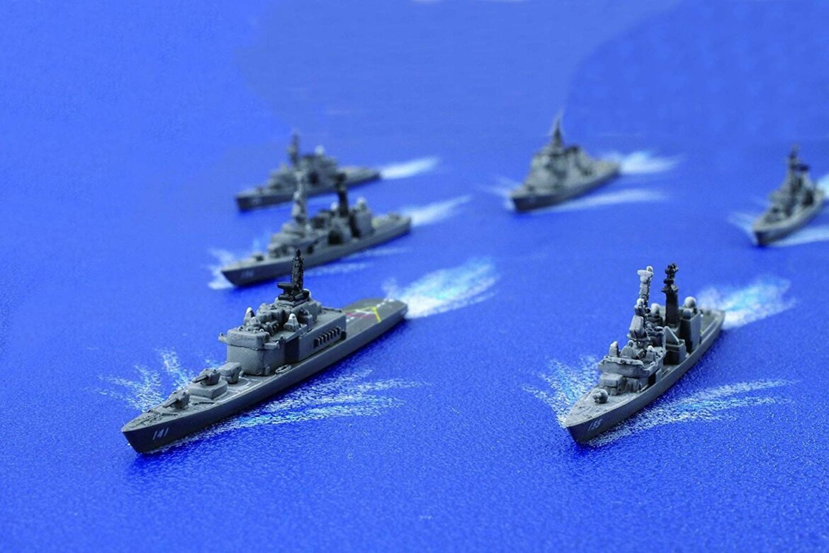 1:3000 Scale Fujimi JMSDF Escort Flotilla 3 1998 No.36 Model Set - Kent ...