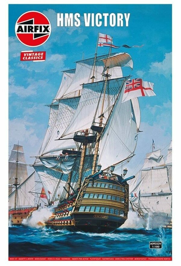 1:180 Scale Airfix HMS Victory 1765 - Vintage Classics Model Kit - Kent ...