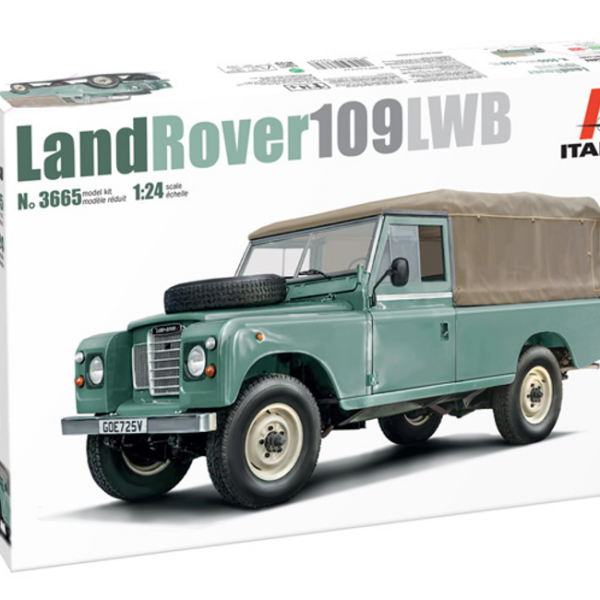 1:24 Scale Italeri Land Rover 109 LWB Model Kit - Kent Models