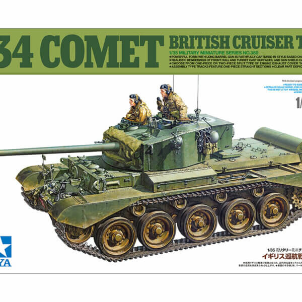 1:35 Scale Tamiya British Cruiser Tank A34 Comet Model Kit - Kent Models