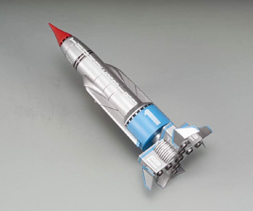1:350 Scale Aoshima Thunderbirds 1 & Launch Base Model Kit - Kent Models