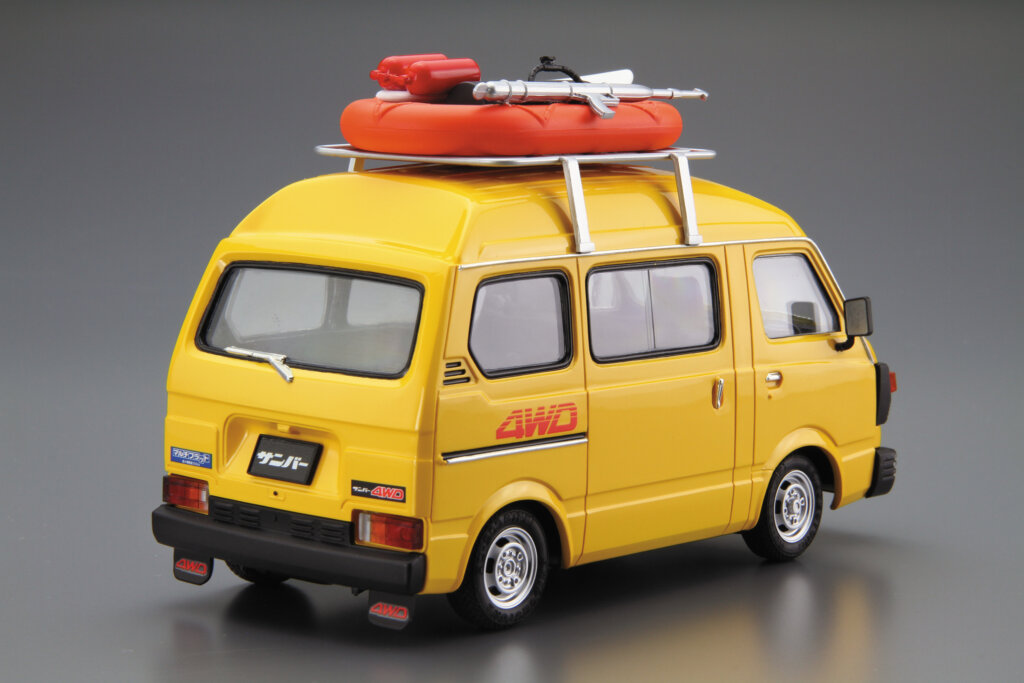 1:24 Scale Aoshima Subaru TT1 Sambar High-Roof 4WD Model Kit - Kent Models