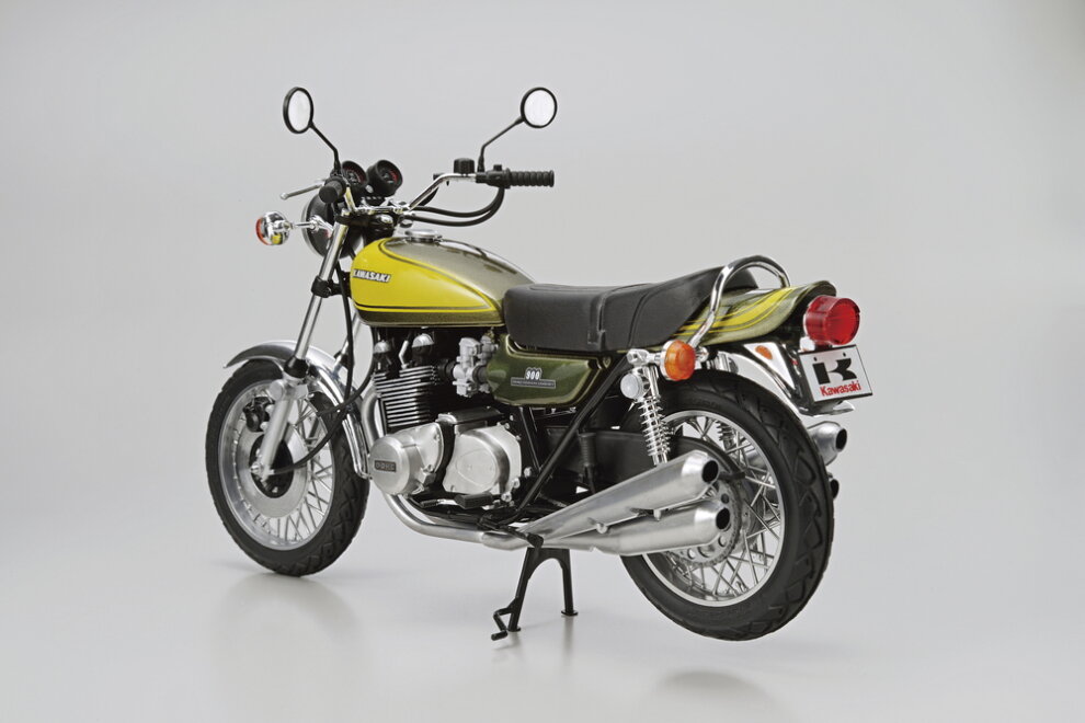 1:12 Scale Aoshima Kawasaki 900 Super4 Z1 w/Custom Parts Bike Model Kit ...