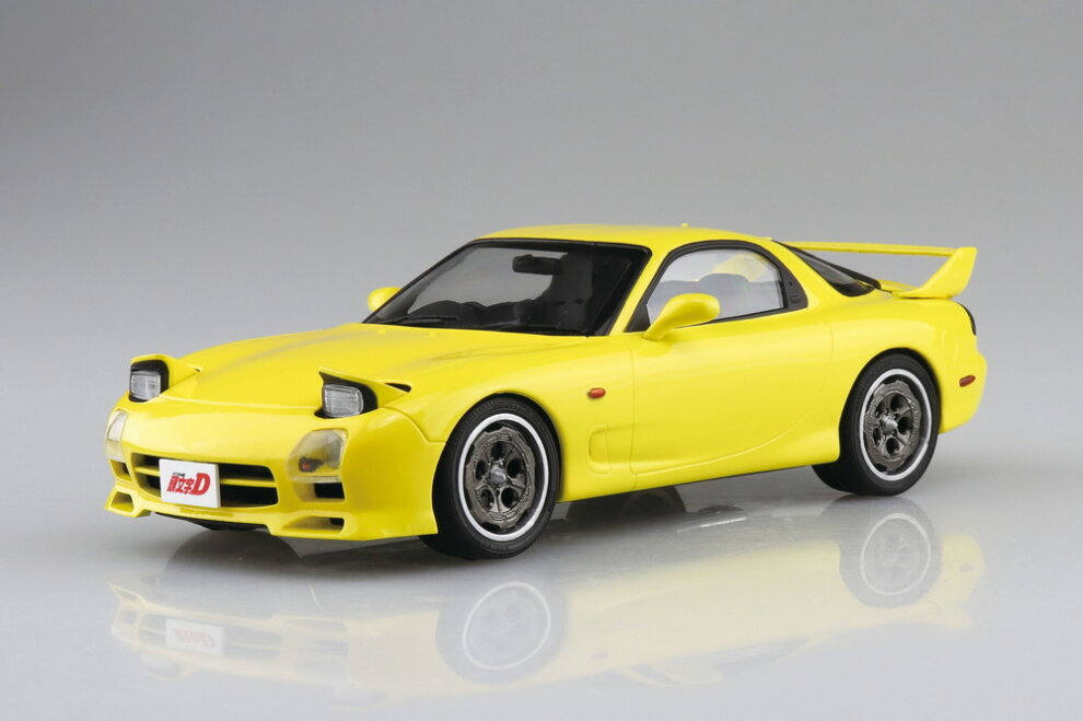 1:24 Scale Aoshima Initial-D Takahashi Keisuke Mazda FD3S RX-7 SSR Model Kit - Kent Models