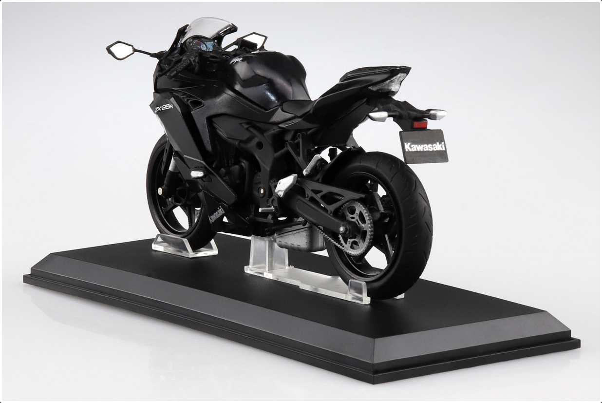 1:12 Scale Aoshima Kawasaki Ninja ZX-25R (Metallic Spark Black) Diecast ...
