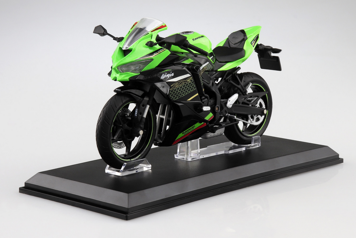 1:12 Scale Aoshima Kawasaki Ninja ZX-25R (Lime Green/Ebony) Diecast ...