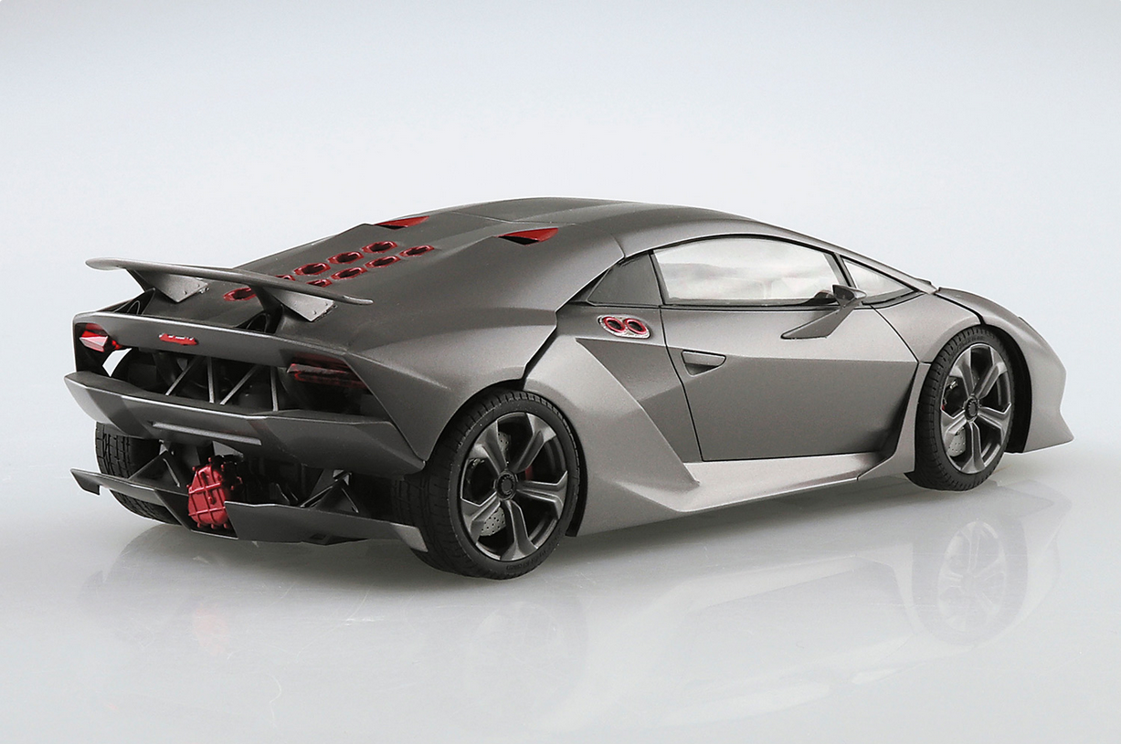 1:24 Scale Aoshima Lamborghini Sesto Elemento Car Model Kit - Kent Models